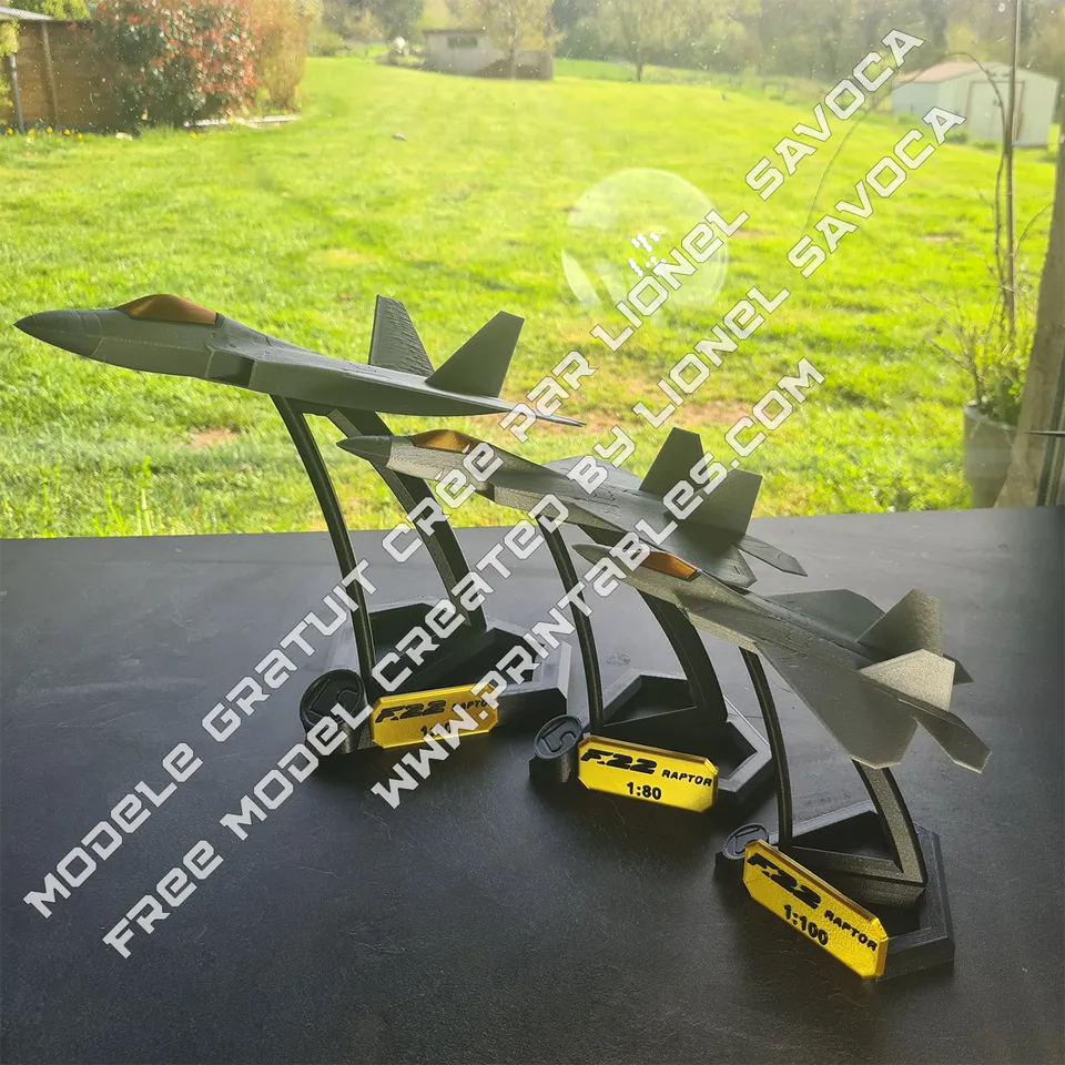 Lockheed Martin F-22 Raptor - 1:80 scale by Lionel SAVOCA | Download ...