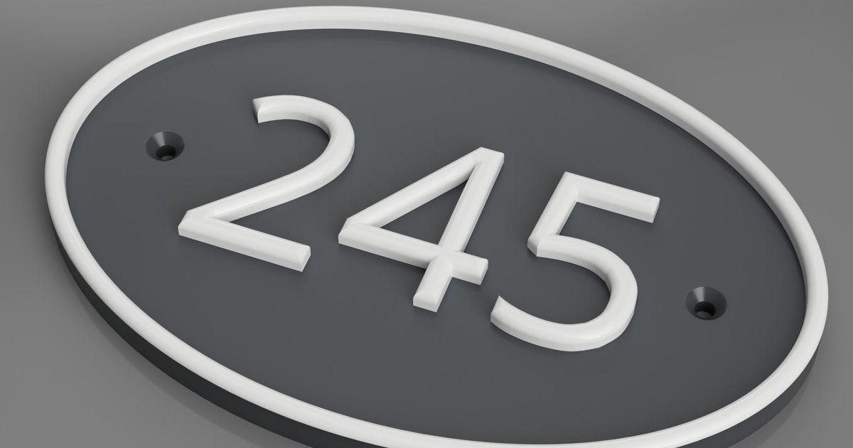 Numberplate by Chris Donnelly | Download free STL model | Printables.com