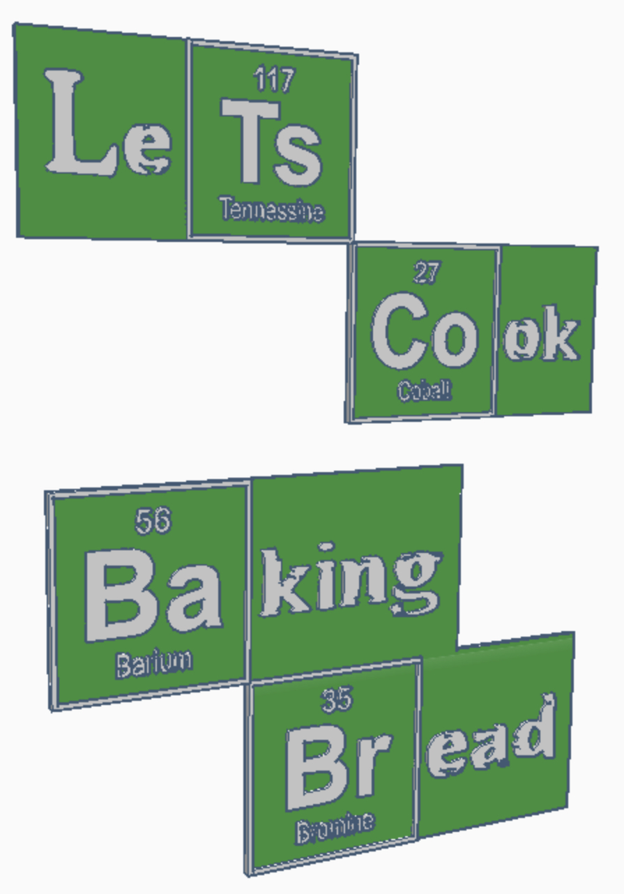 Breaking Bad Style Signs by te.3D | Download free STL model ...