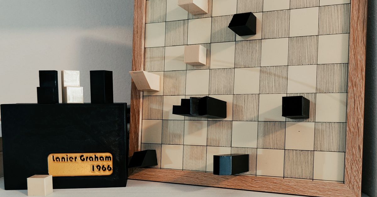 Lanier Graham chess set by Matteo Giovanni Cirfeda | Download free STL ...