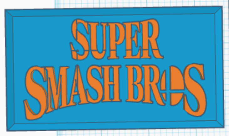 Super Smash Bros Gaming plaque by vmsaSTEM | Download free STL model ...