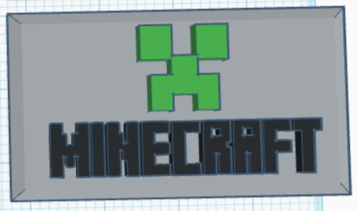 Minecraft gaming plaque by vmsaSTEM | Download free STL model ...