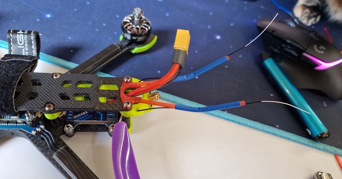 Nazgul 5 FPV Drone antenna holder / mount by Tadda21 | Download free ...