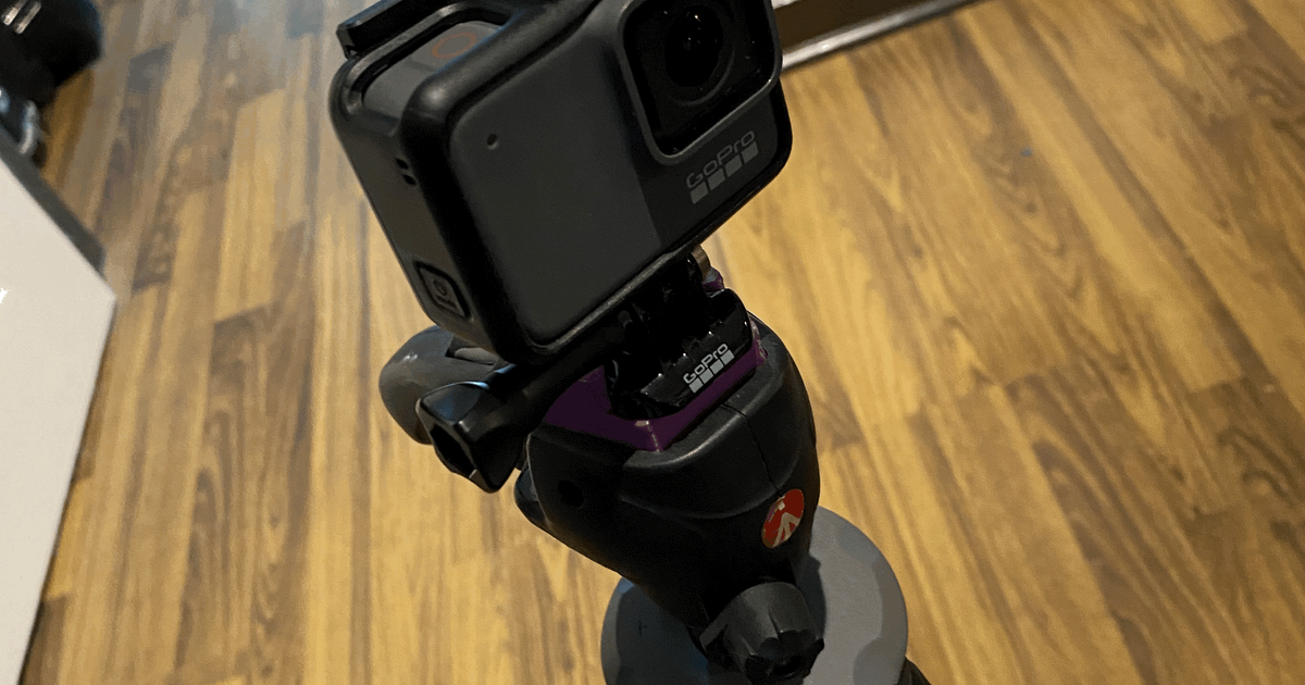 GoPro adaptor for Manfrotto tripod by Pascalou | Download free STL ...