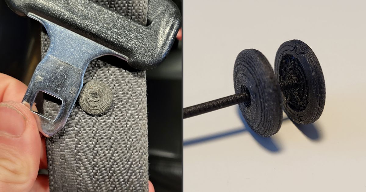 Seatbelt stop button by Lucendi | Download free STL model | Printables.com