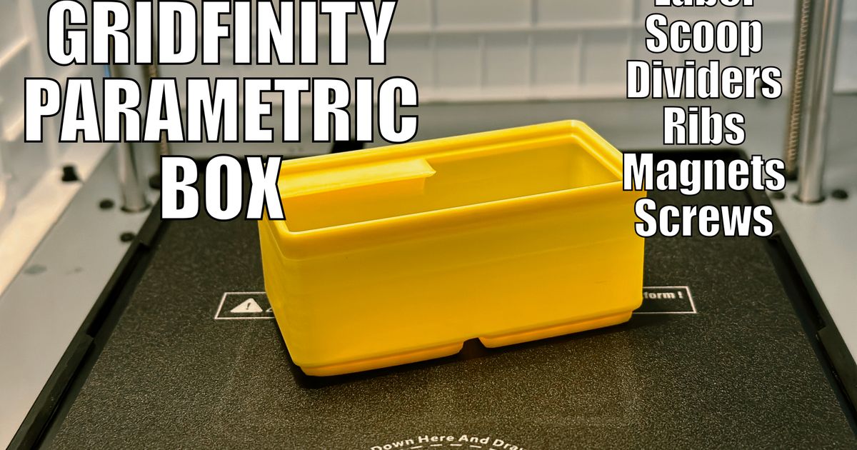 Easy Gridfinity Parametric Box von quentibles | Kostenloses STL-Modell ...