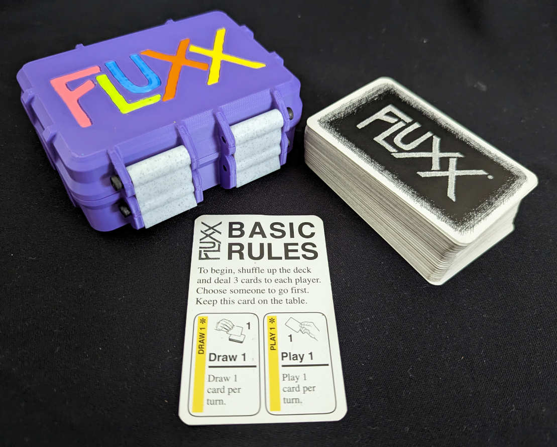 Fluxx Card Game Lid for UNO Card Box by sourdoge | Download free STL ...