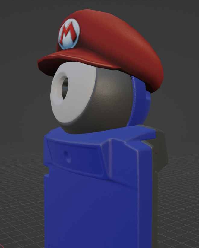 Mario Hat for Gameboy camera by Jrocketto | Download free STL model ...
