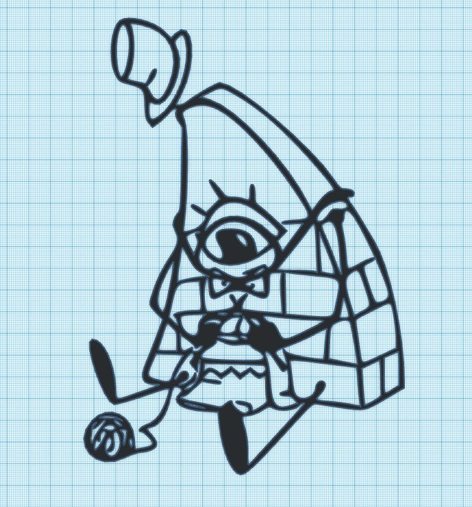BILL CYPHER - KNITTING - GRAVITY FALLS - WALL ART by Ogama Industries ...