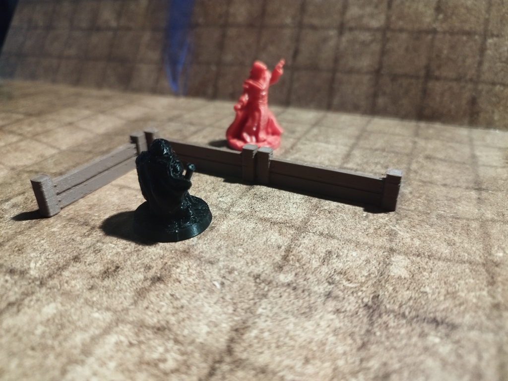 Wooden wall or fence - tabletop by Pyroken | Download free STL model ...