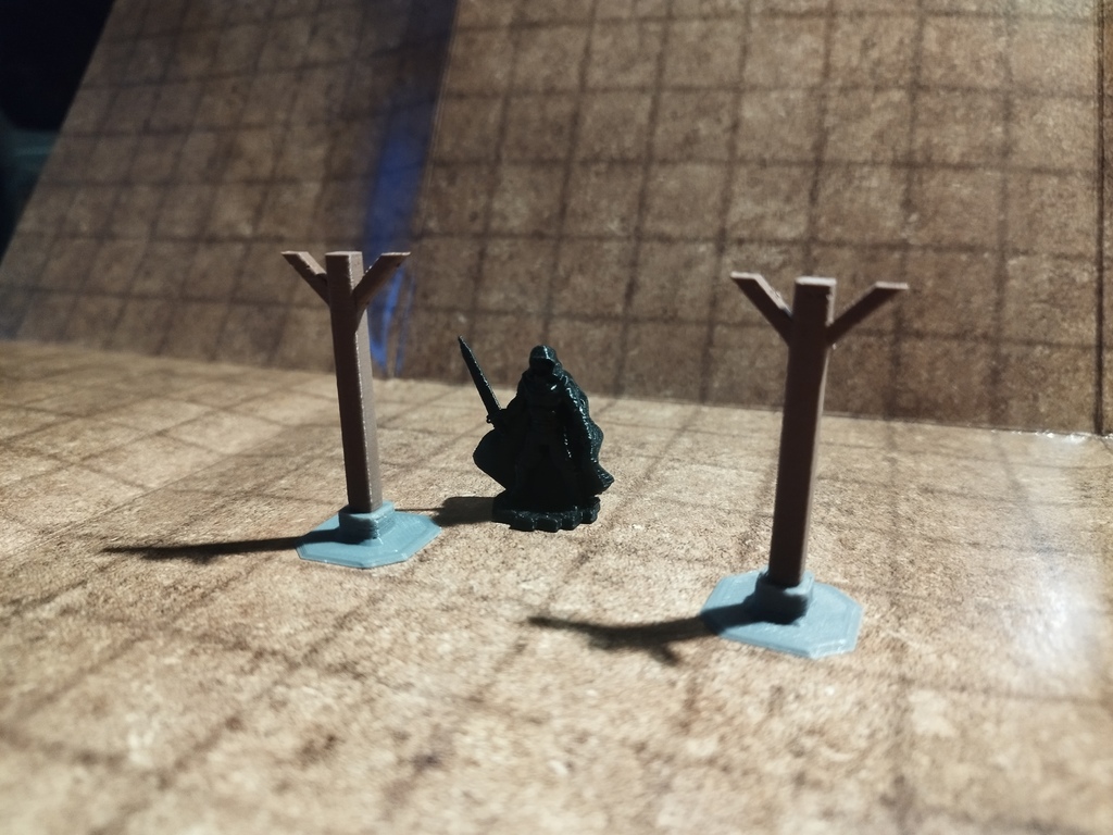 Wooden pole tile (28mm scale) by Pyroken | Download free STL model ...