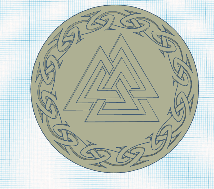 Valknut with Celtic knots by Aurokon | Download free STL model ...