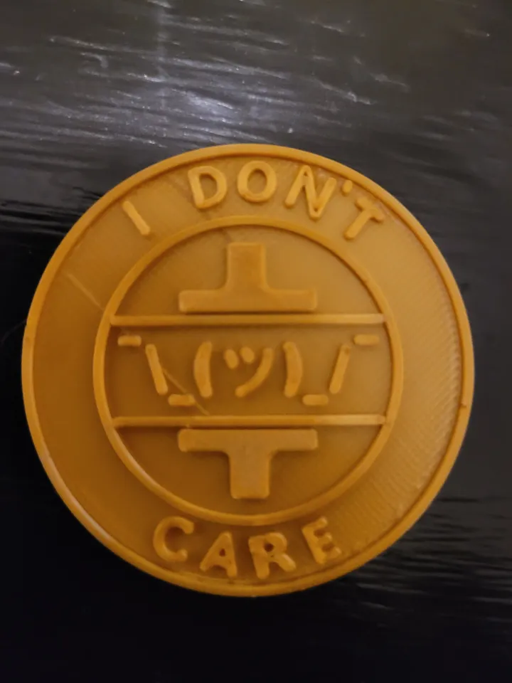 Meh/I Don't Care Coin by The Dork Side | Download free STL model ...