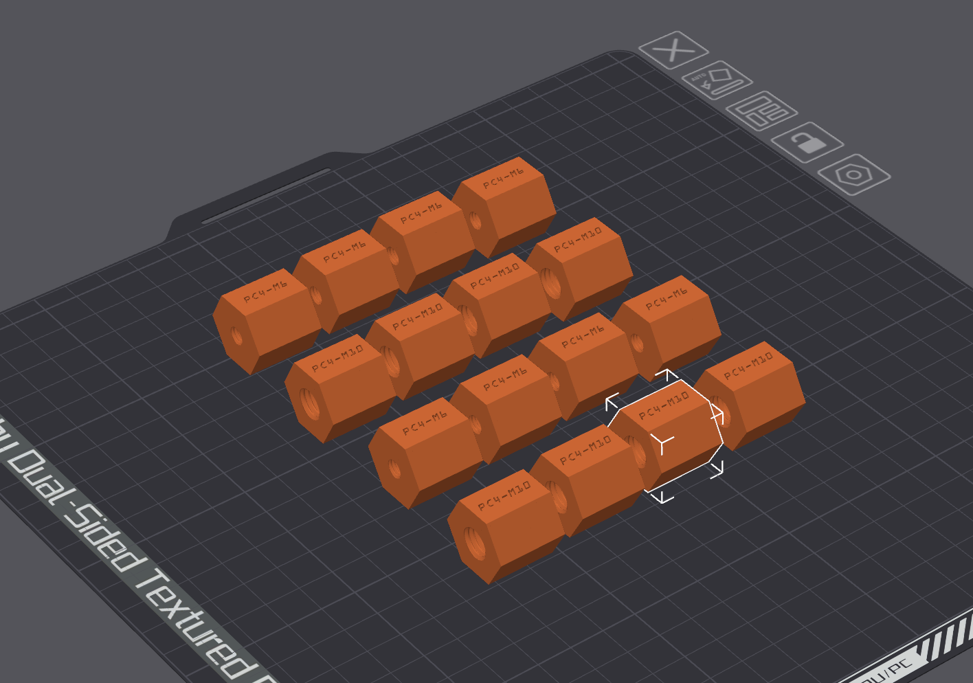 Minimalistic Support Free PC4 Couplers (M6/M10) by Andrew Nelson | Download free STL model ...