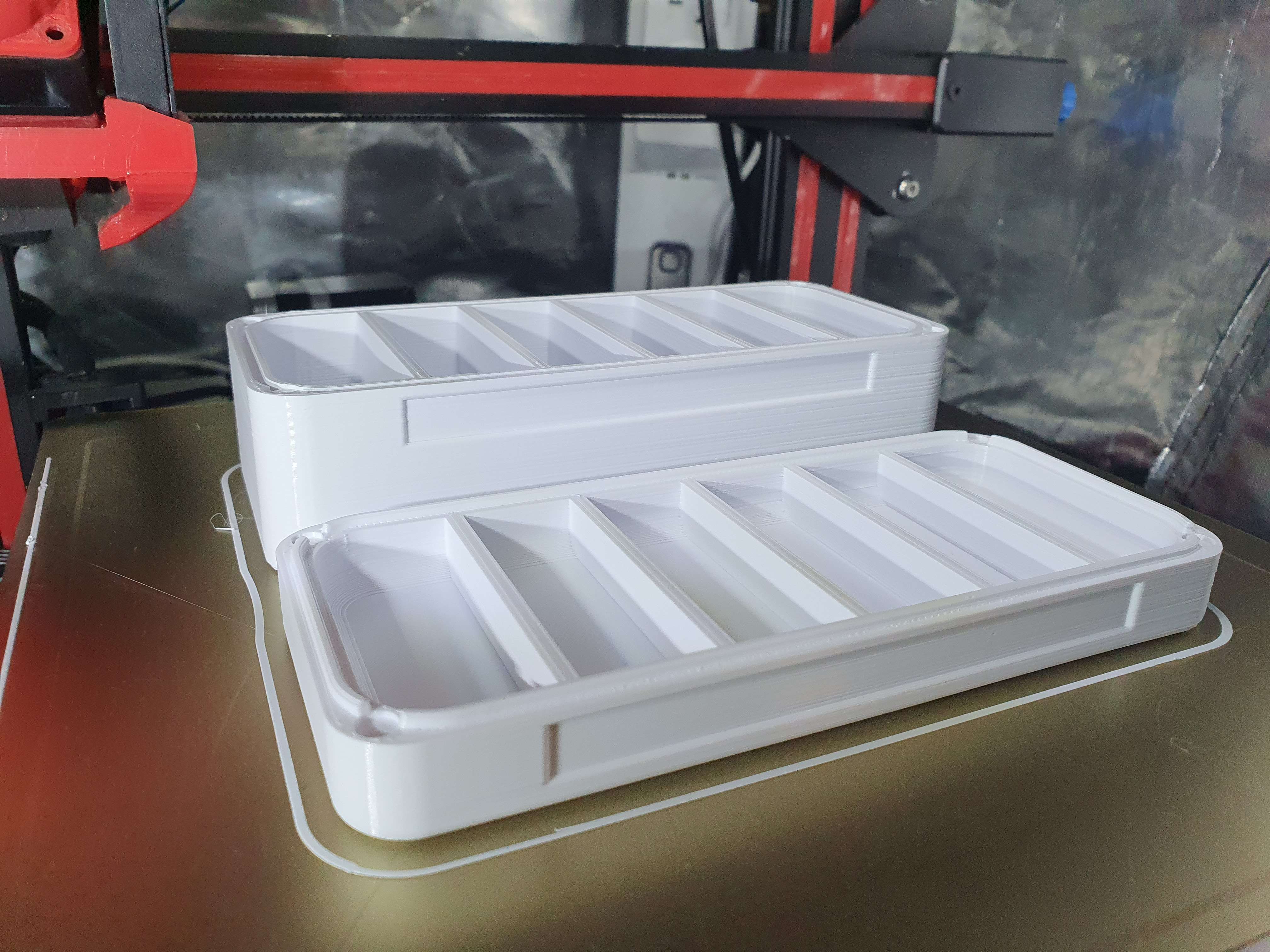 6 Compartment Magnetic Storage Container with Removable Screw Tray by ...