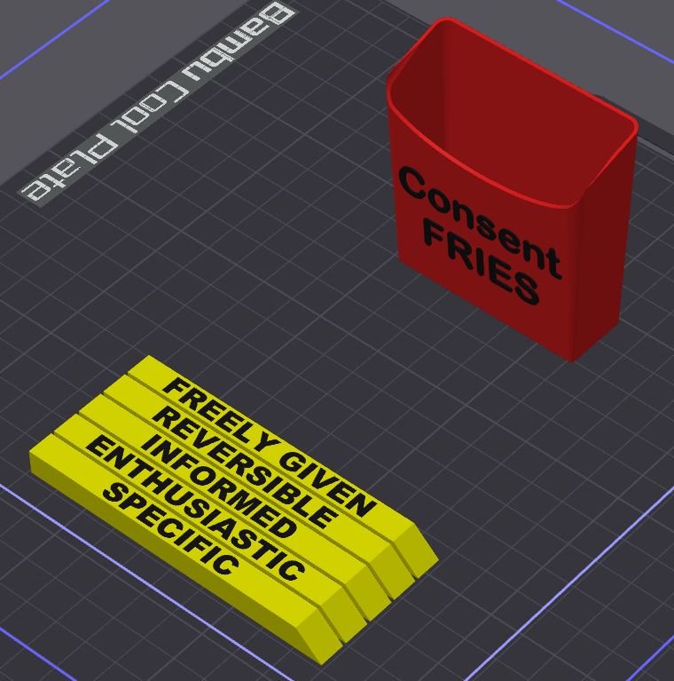 Consent Fries for MMU by Beehphy | Download free STL model | Printables.com