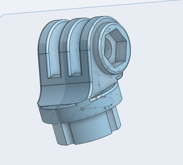Go Pro mount for ALDI F clamp by spareroom machineshop | Download free ...