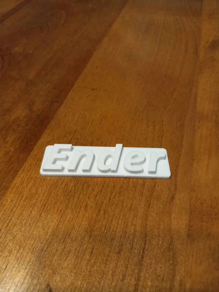 Ender Logo by Mark Drope Sr. | Download free STL model | Printables.com