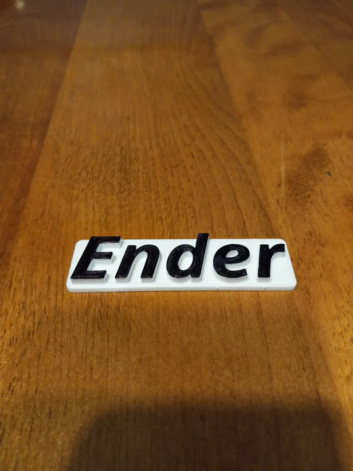 Ender Logo by Mark Drope Sr. | Download free STL model | Printables.com