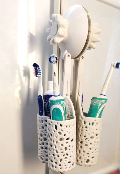 Suction cup bathroom basket (fully printed) by RemiRafael | Download ...