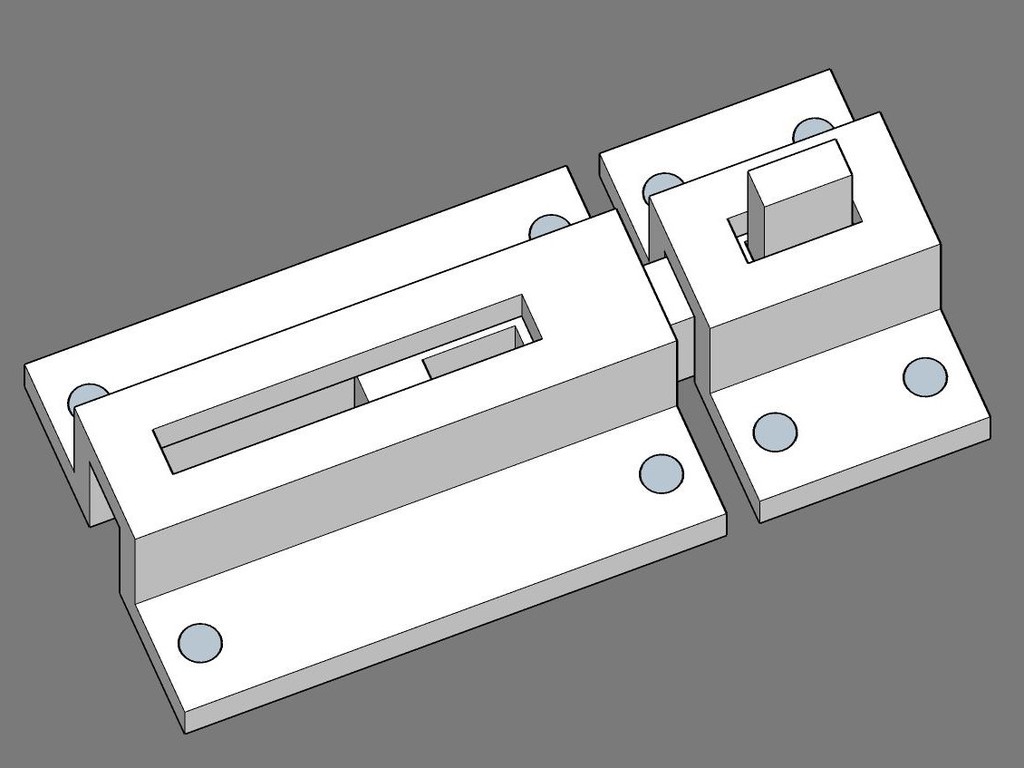 Robust and Easy to Print Latch Slide Lock by Pablo Diarte | Download ...