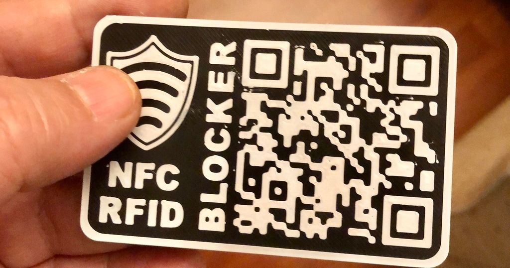 PRINT-IN-PLACE NFC & RFID BLOCKER CARD (100% PROTECTION TESTED) by ...
