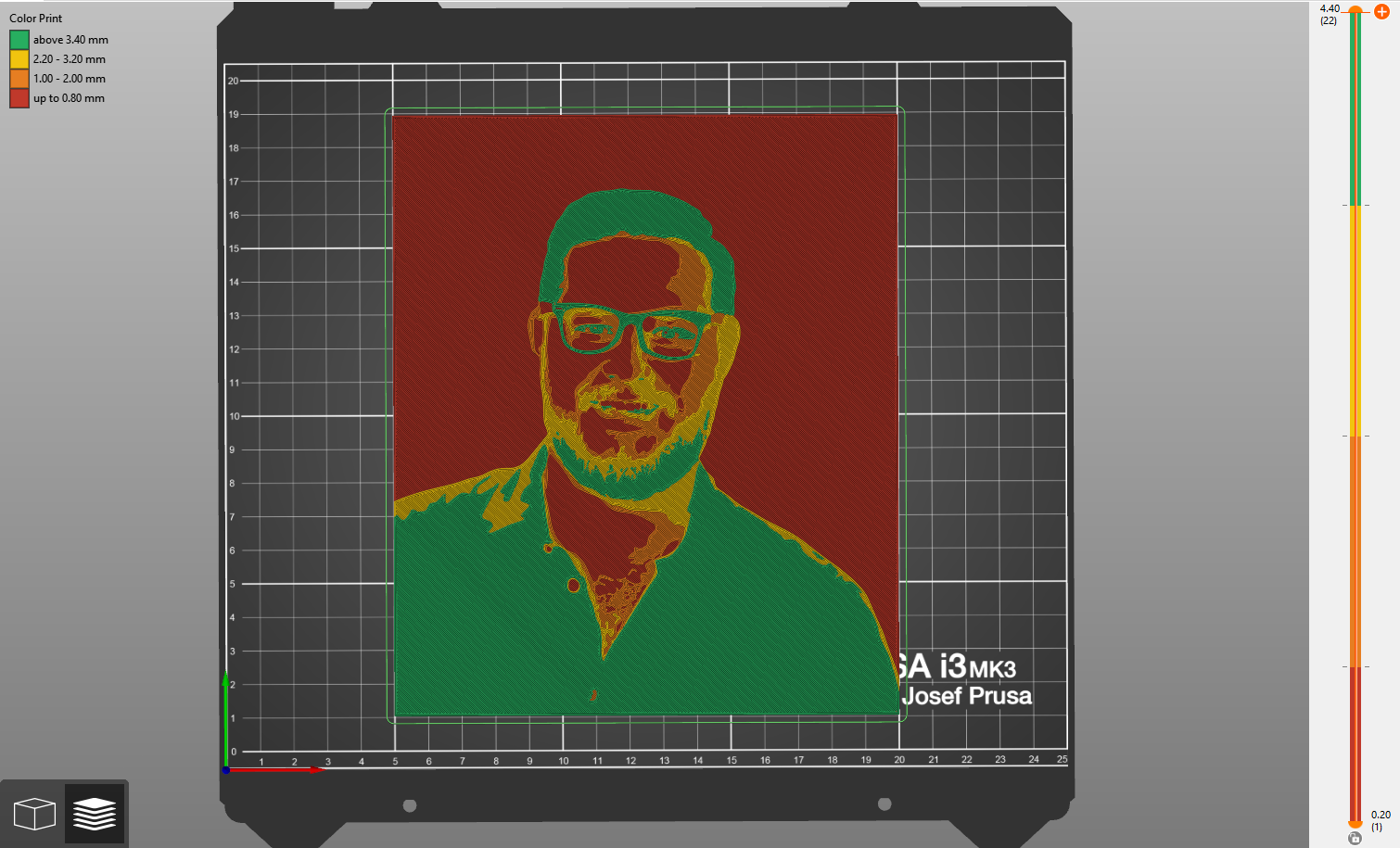 Josef Prusa PORTRAIT - 4 Color-change by Dominik Císař | Download free ...