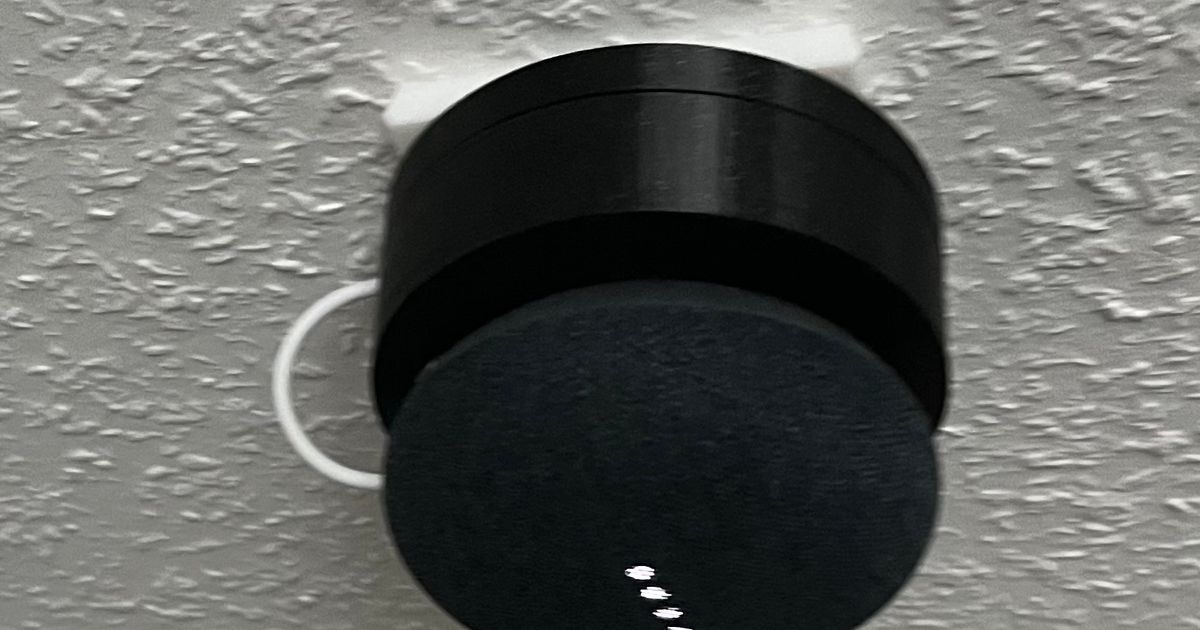 Nest Mini Ceiling / Wall Mount by schellek | Download free STL model ... Nest Mini Ceiling / Wall Mount by schellek | Download free STL model ...