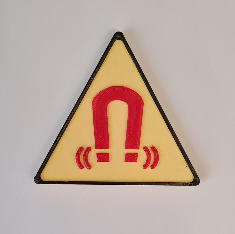Magnetic field warning by JPR75 | Download free STL model | Printables.com