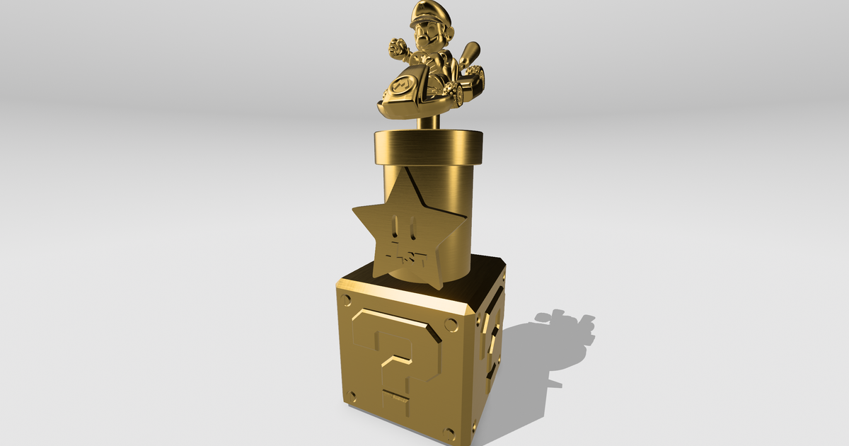 Mario or Mario Kart Trophy por RaychMakes | Descargar modelo STL ...