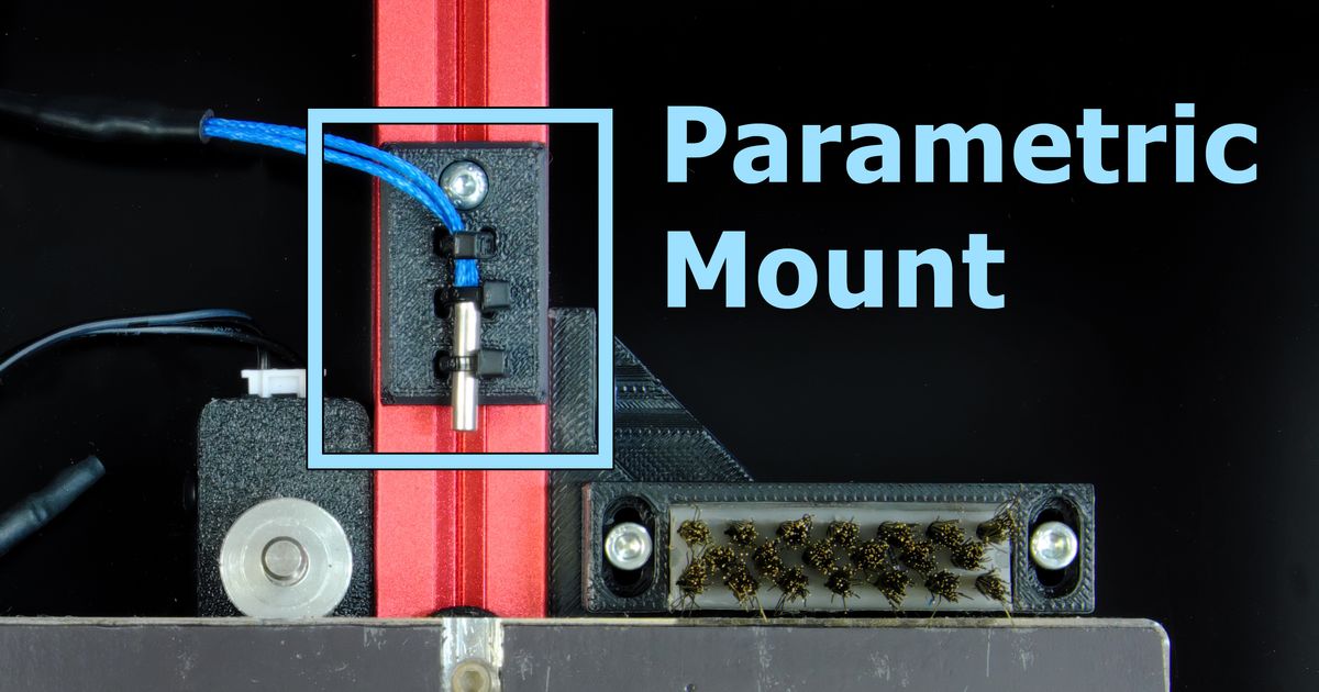 Wire & Thermistor Holder (Parametric) by Flying Gyroscope | Download ...