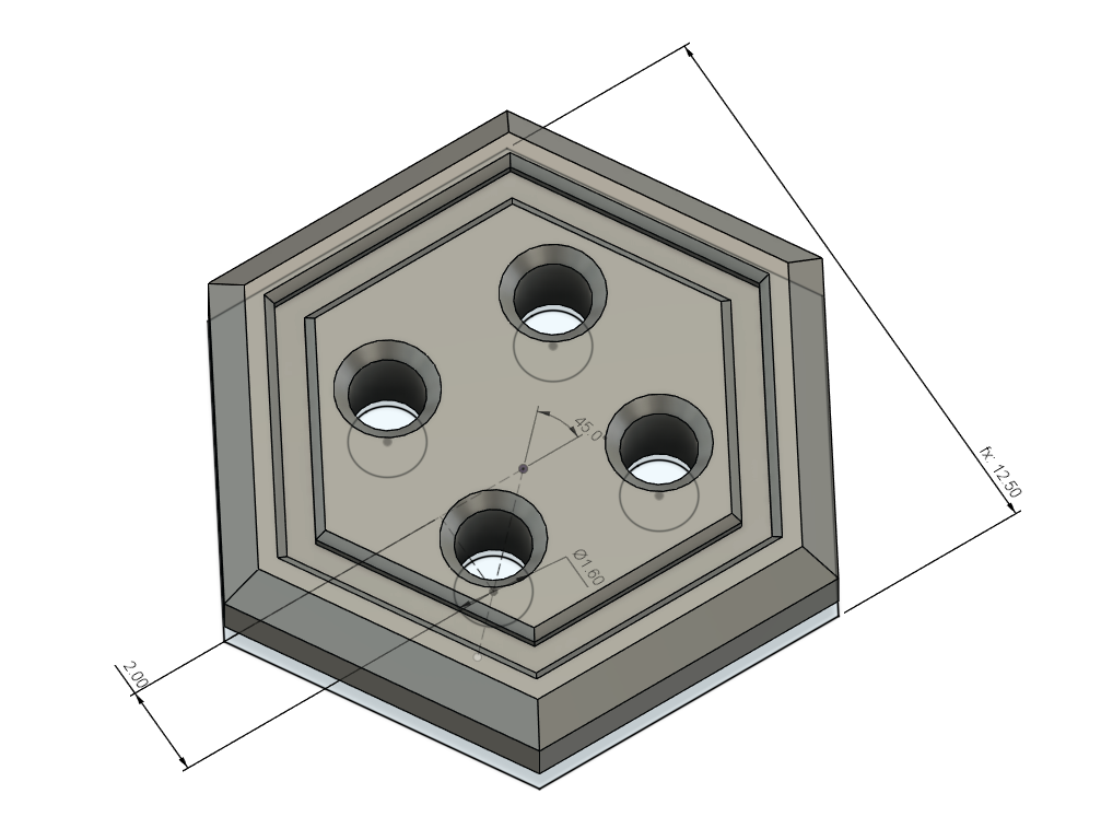 Hexagon Buttons of Different Sizes by Ben | Download free STL model ...