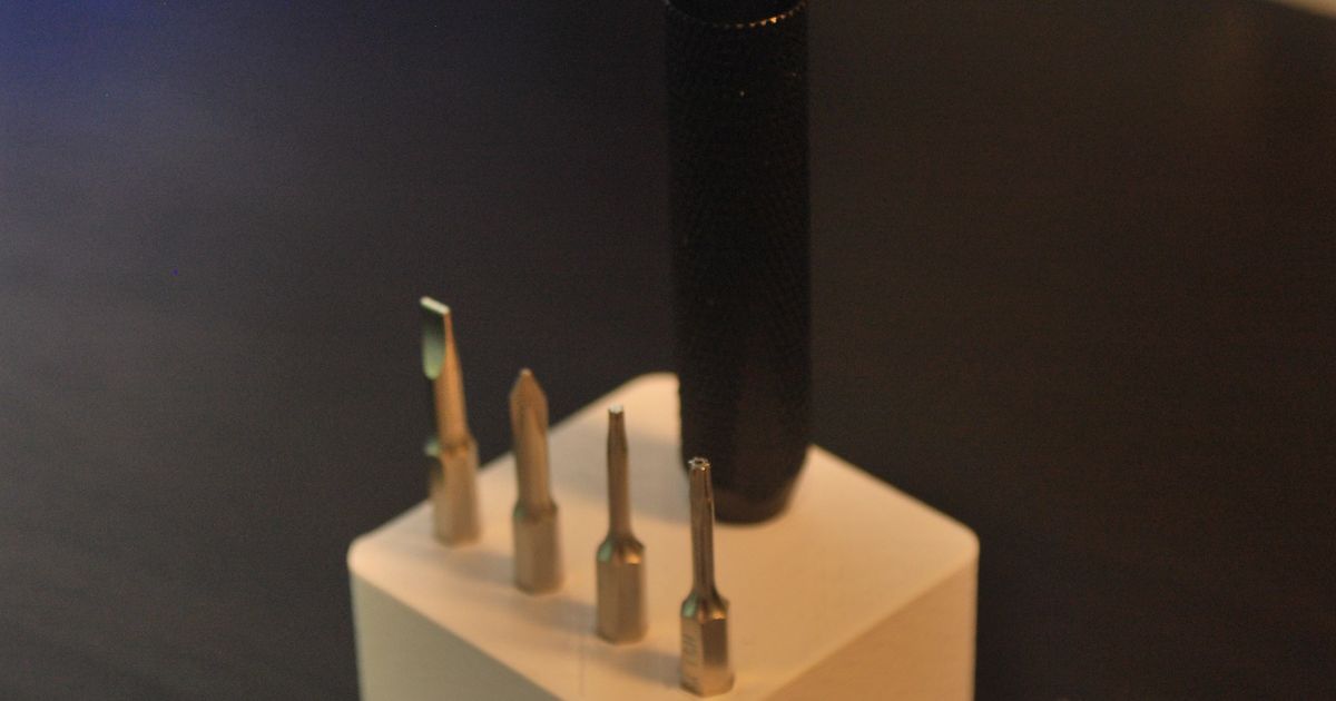 Gridfinity iFixit Screwdriver & 4x Bit Holder by Justinas Petkauskas | Download free STL model ...