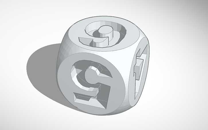 1d6 - six sided dice by PUPSARECUTE | Download free STL model ...