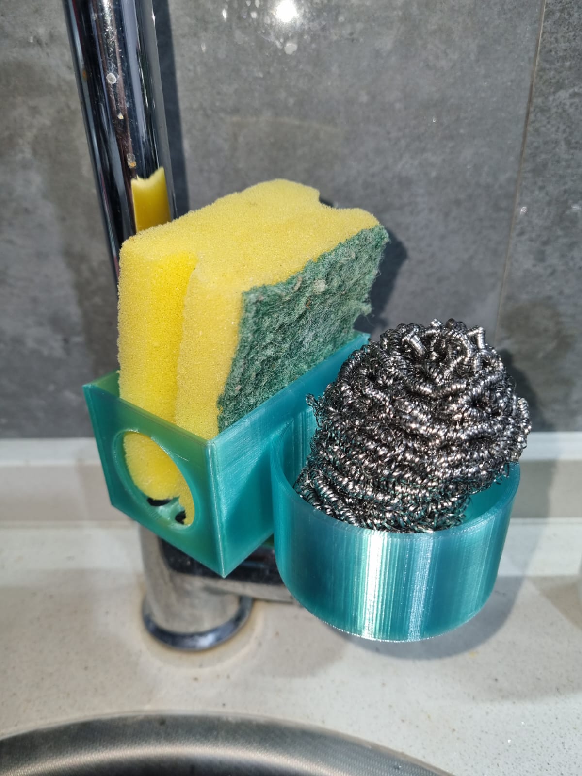Sponge and steel wool holder by LiquidOxider | Download free STL model ...