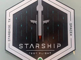 SpaceX Starship Test Flight Patch by J Dubya | Download free STL model ...