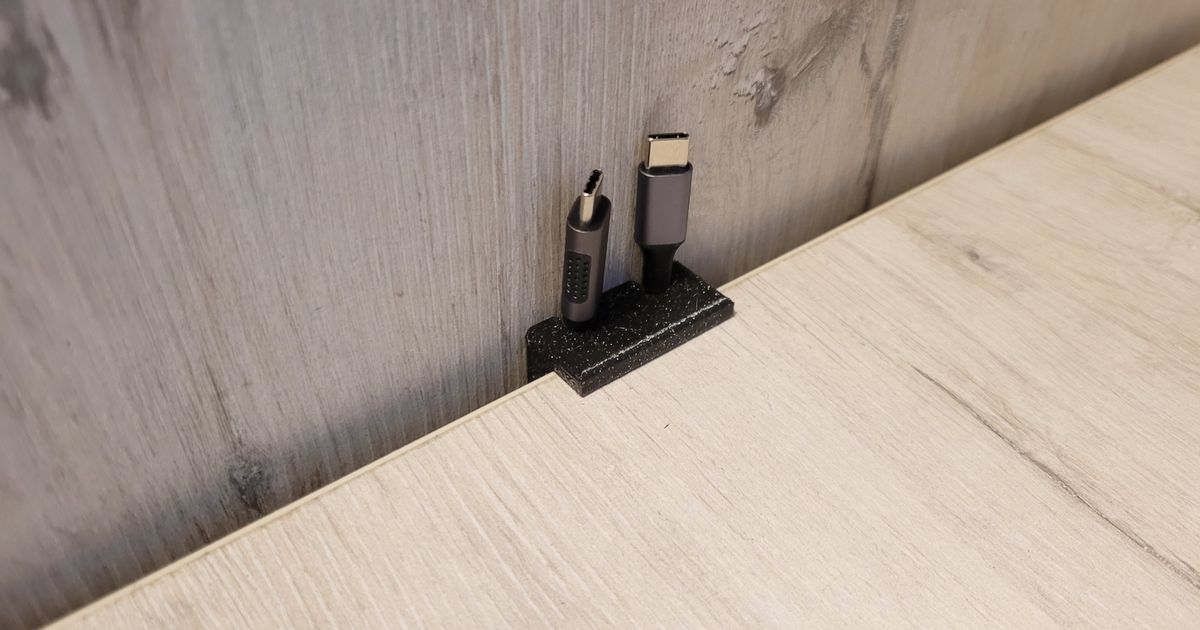 Desk cable guide by grappeq | Download free STL model | Printables.com