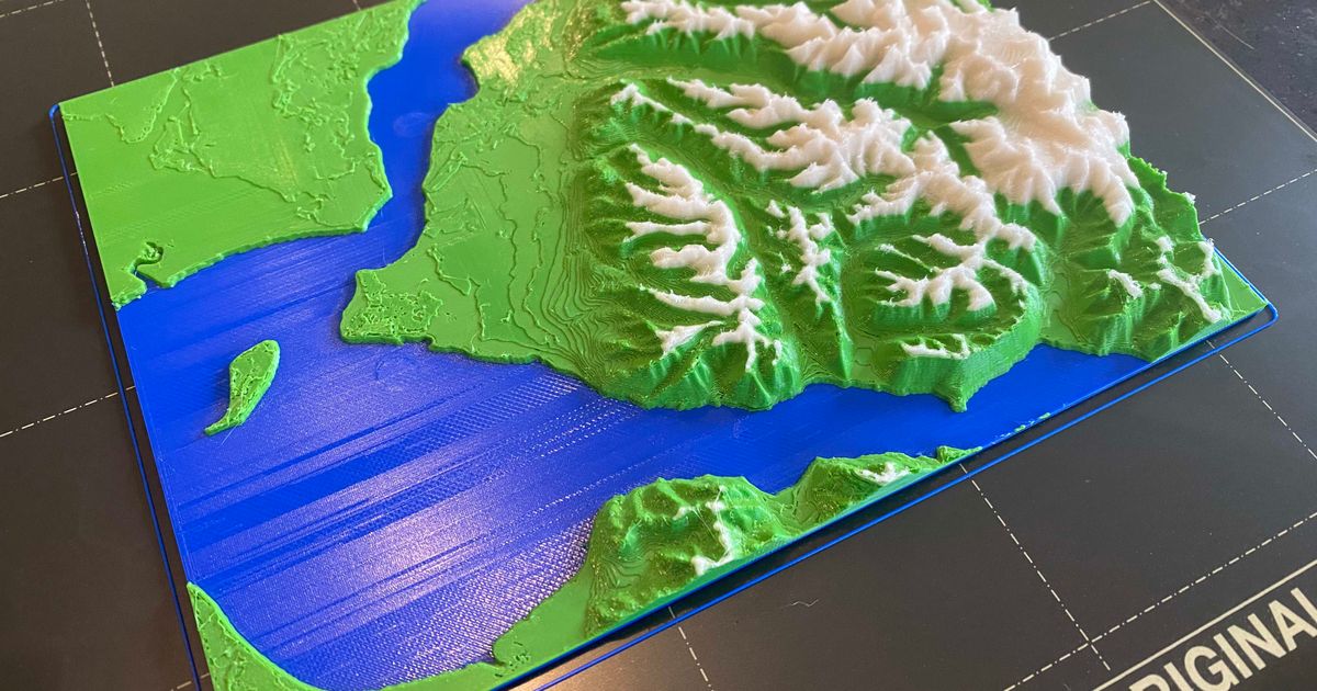 Topo Map Example by rojoPrint | Download free STL model | Printables.com