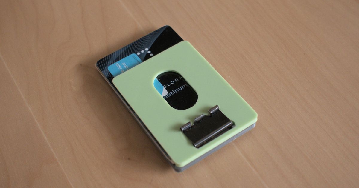 Binder Clip Fanning Card Wallet v2 by sperm | Download free STL model ...