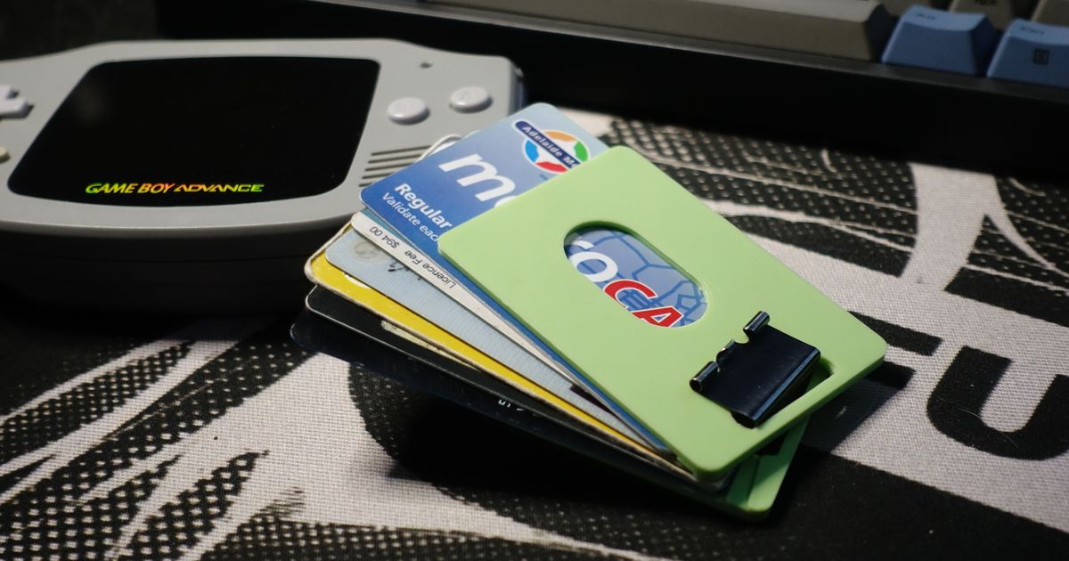 Binder Clip Fanning Card Wallet v2 by sperm | Download free STL model ...