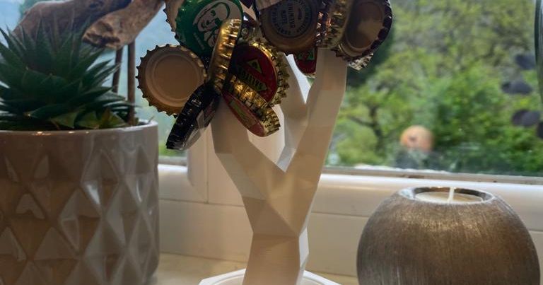 Magnetic bottle cap tree! by Goas Printing | Download free STL model ... Magnetic bottle cap tree! by Goas Printing | Download free STL model ...