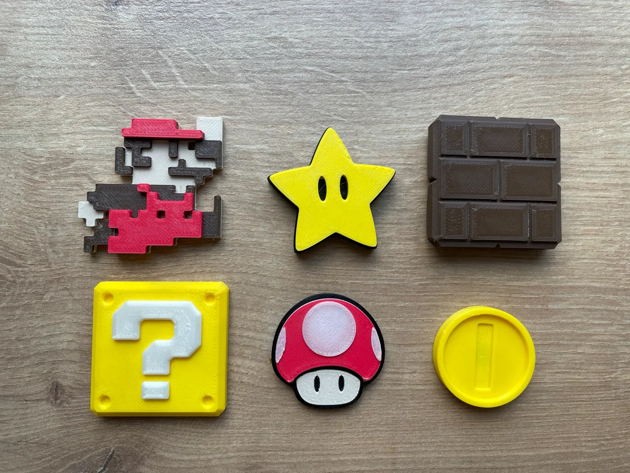 Mario Bros - fridge magnets by mihaupe | Download free STL model ...