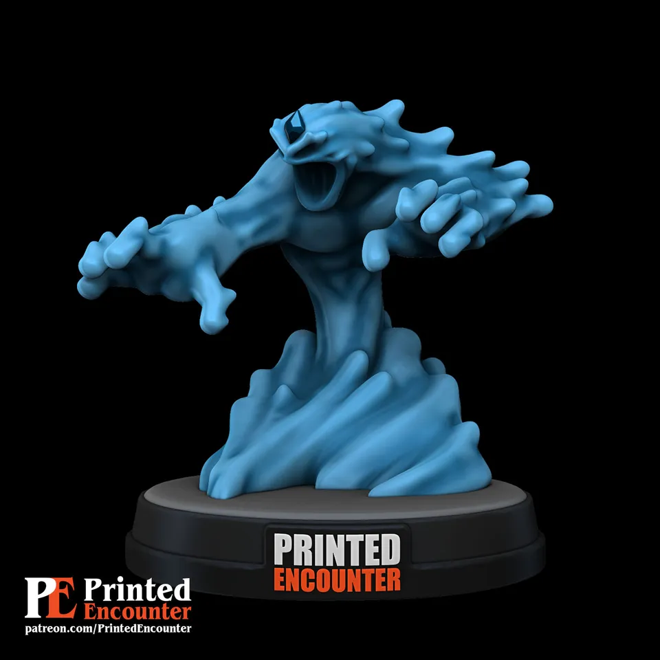 Water Elemental by Printed Encounter | Download free STL model ...