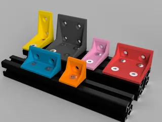 Corner Bracket v2 (optimized for 3D printing) by 3D_Workspace ...