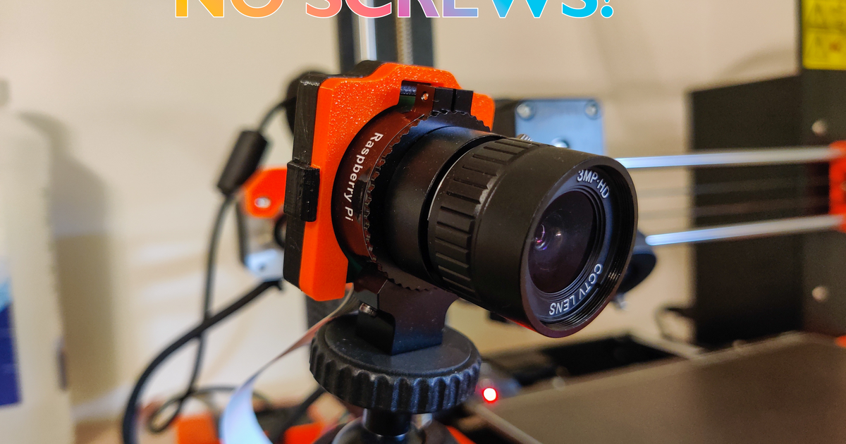 Raspberry pi HQ camera case - Snap fit por Pdor_Projects | Descargar ...