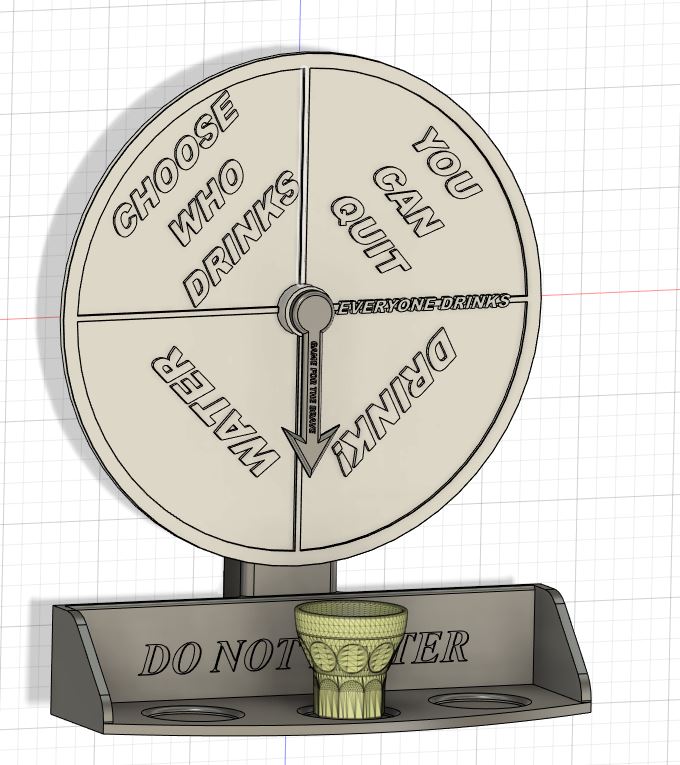 Drinking game - wheel for the brave by P3D | Download free STL model ...