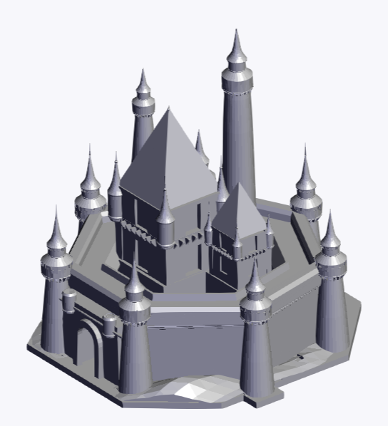Disney Castle - Low Poly by jex7 | Download free STL model | Printables.com