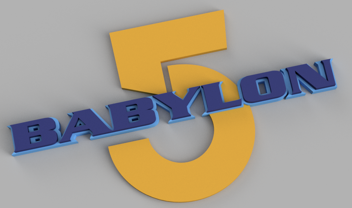 Multicolor Babylon5 Badge by Kiloler | Download free STL model ...