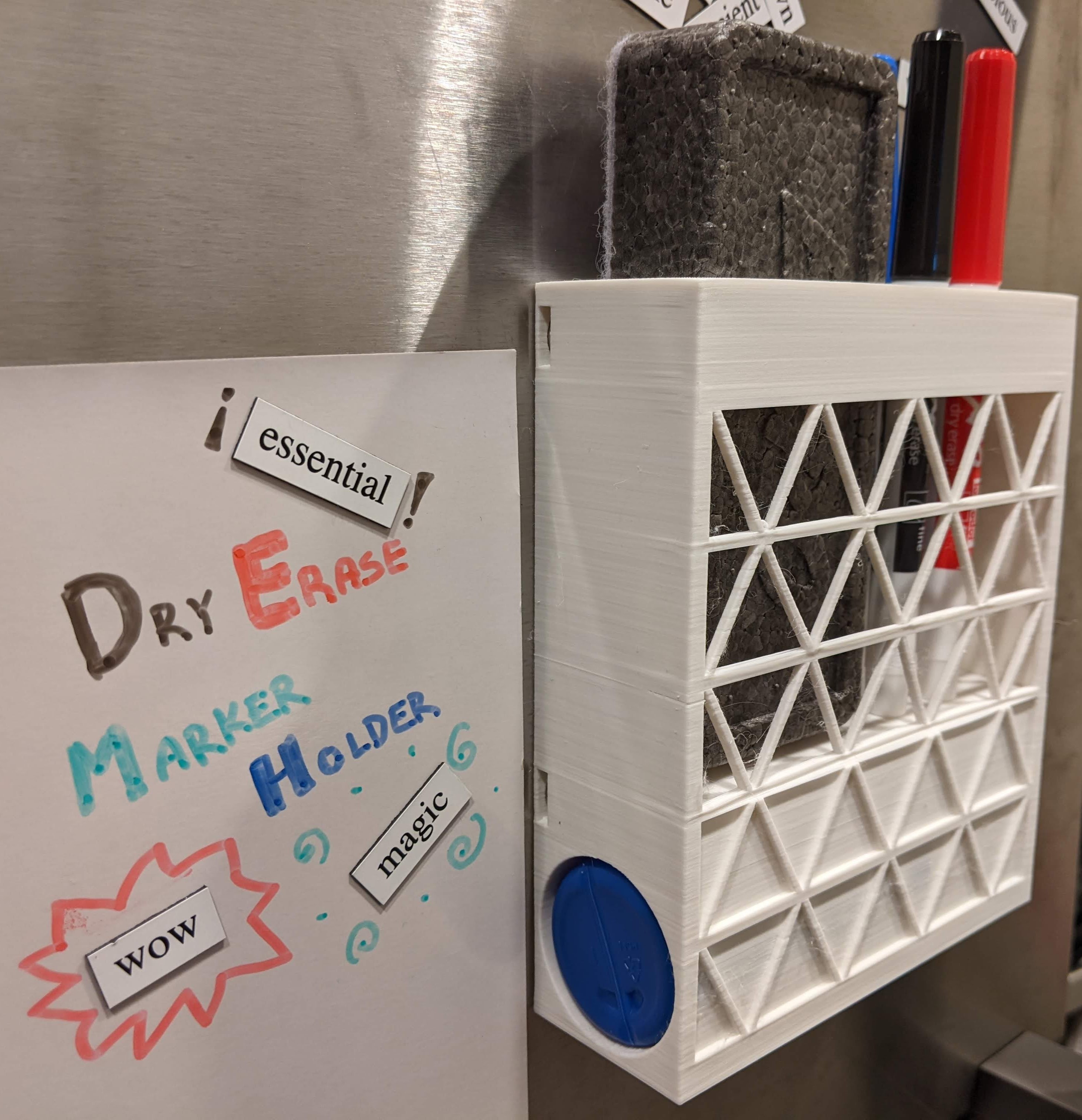 Holder, Fridge, Fine Tip Dry Erase by El Zilcho | Download free STL ...