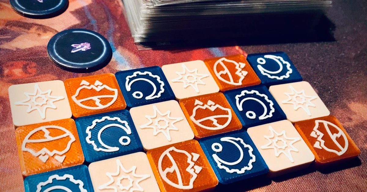 Worldbreakers Guild Tiles by tessaluniki | Download free STL model ...